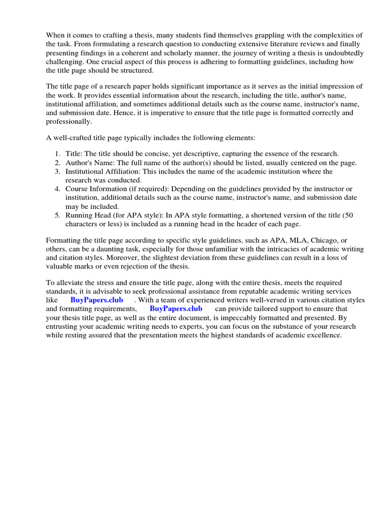What Should A Research Paper Title Page Look Like | PDF | Citation ... What Should A Research Paper Title Page Look Like | PDF | Citation ...