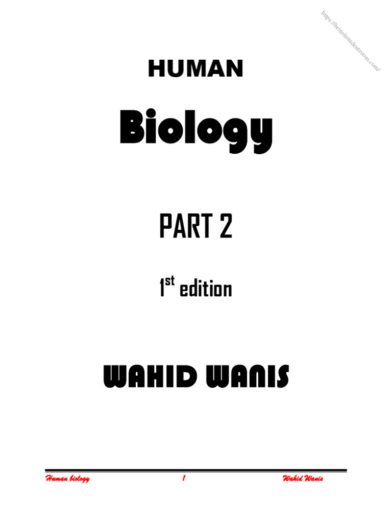Human Bio Book Part 2 by WAHID WANIS | PDF | Bone | Kidney