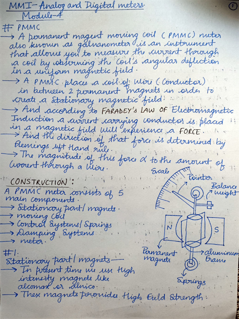 MMI Module-4 PART-1 | Download Free PDF | Electrodynamics | Measuring ...