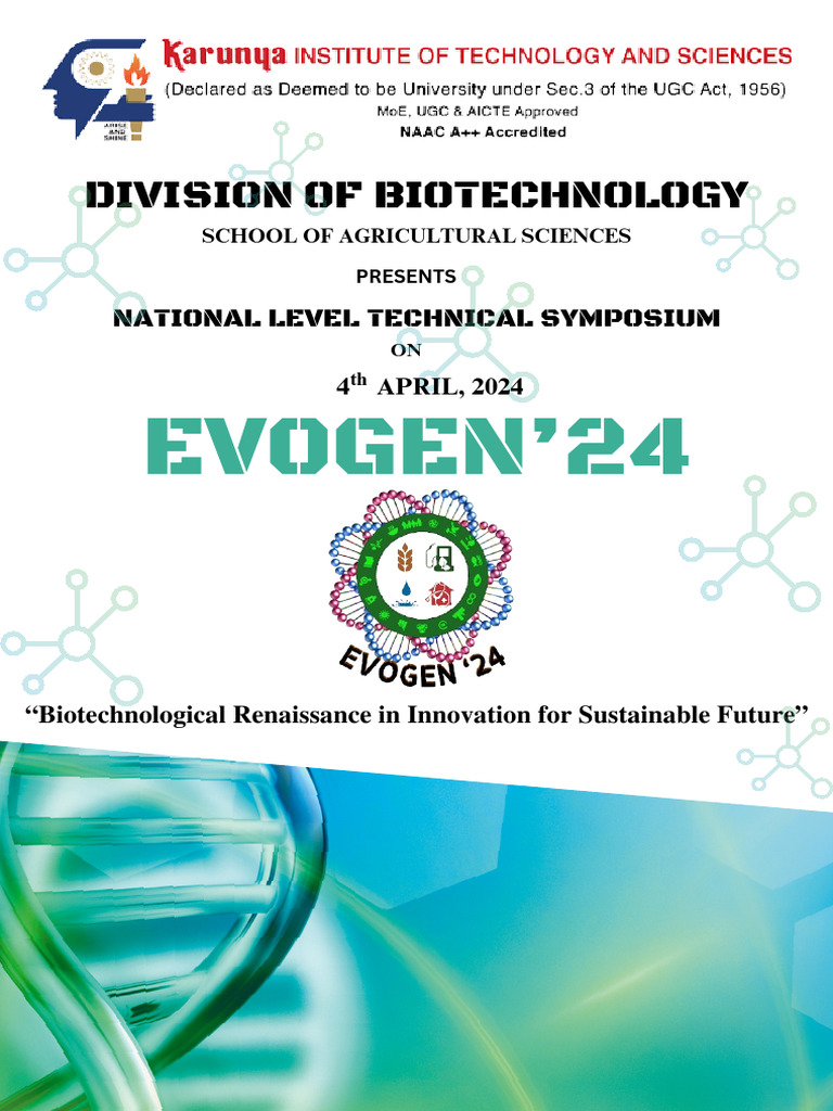 Biotech Symposium for Students | PDF | Biotechnology | Sustainability