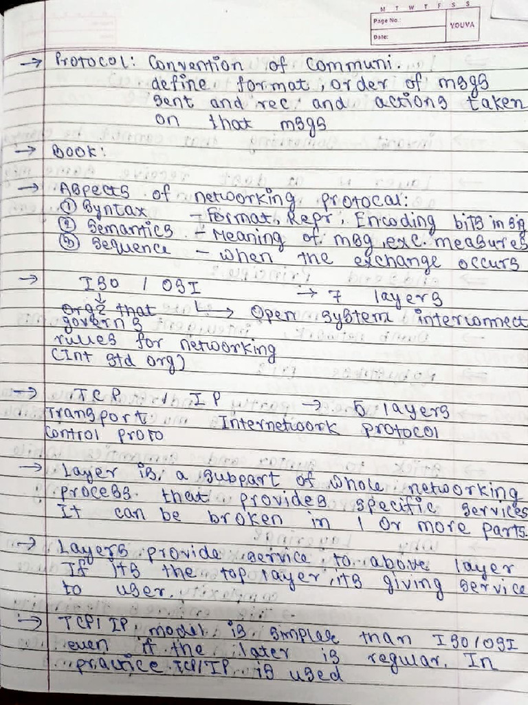 CN Notes | PDF | Networking Standards | Computer Science