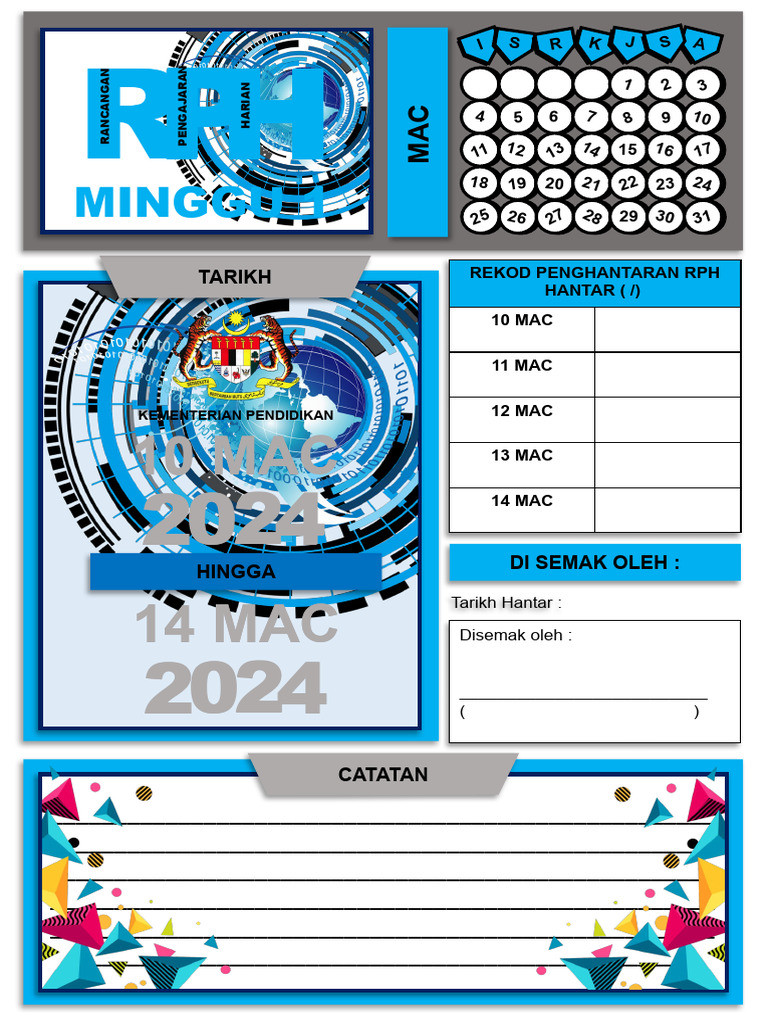 2024 - SKJ - Divider Mingguan Kumpulan A | PDF
