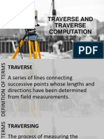 Topic 5 - Traverse Computations | PDF | Surveying | Latitude
