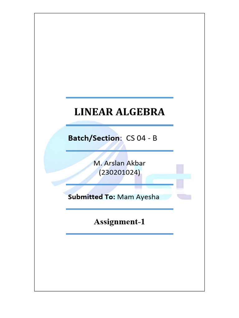 Linear Algebra Applications and Concepts | PDF | Matrix (Mathematics ...