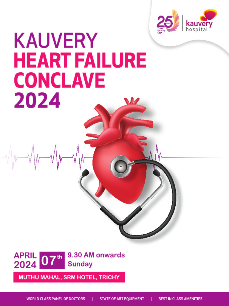 Kauvery Heart Failure Conclave - 2024 Invite Final | PDF