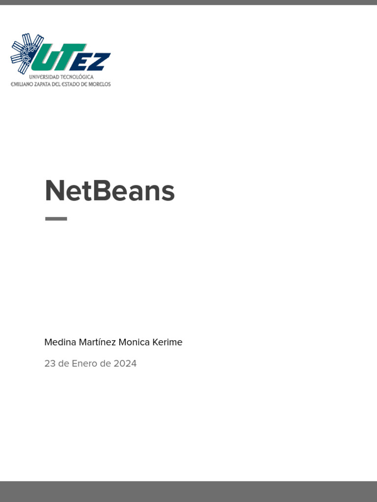 Conociendo El IDE Apache Netbeans | PDF | Frijoles Netos | Aplicaciones y software