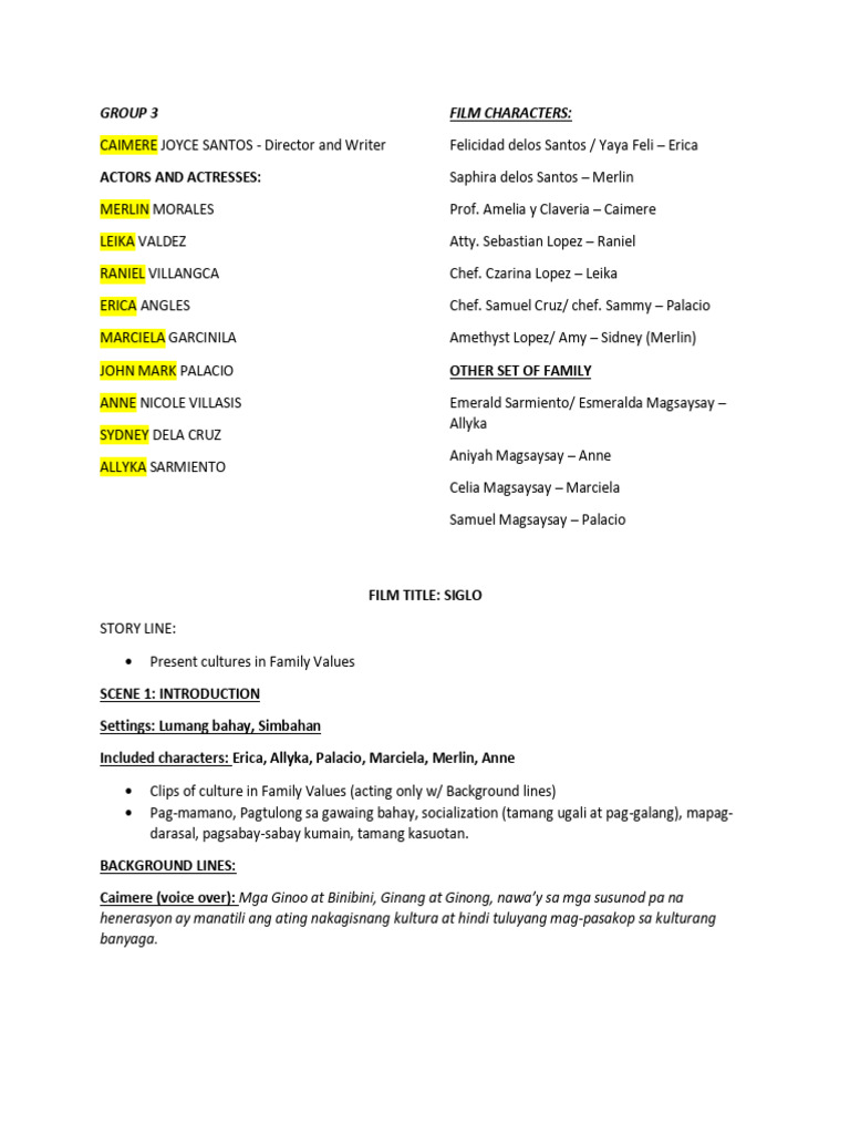 Script Group 3 | PDF