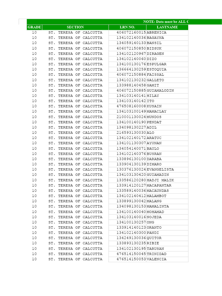 Rfid 10-ST. Teresa of Calcutta | PDF | Languages Of Asia | Linguistics