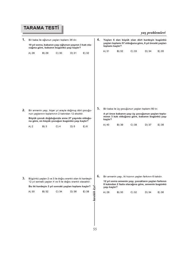 Yas Problemleri | PDF