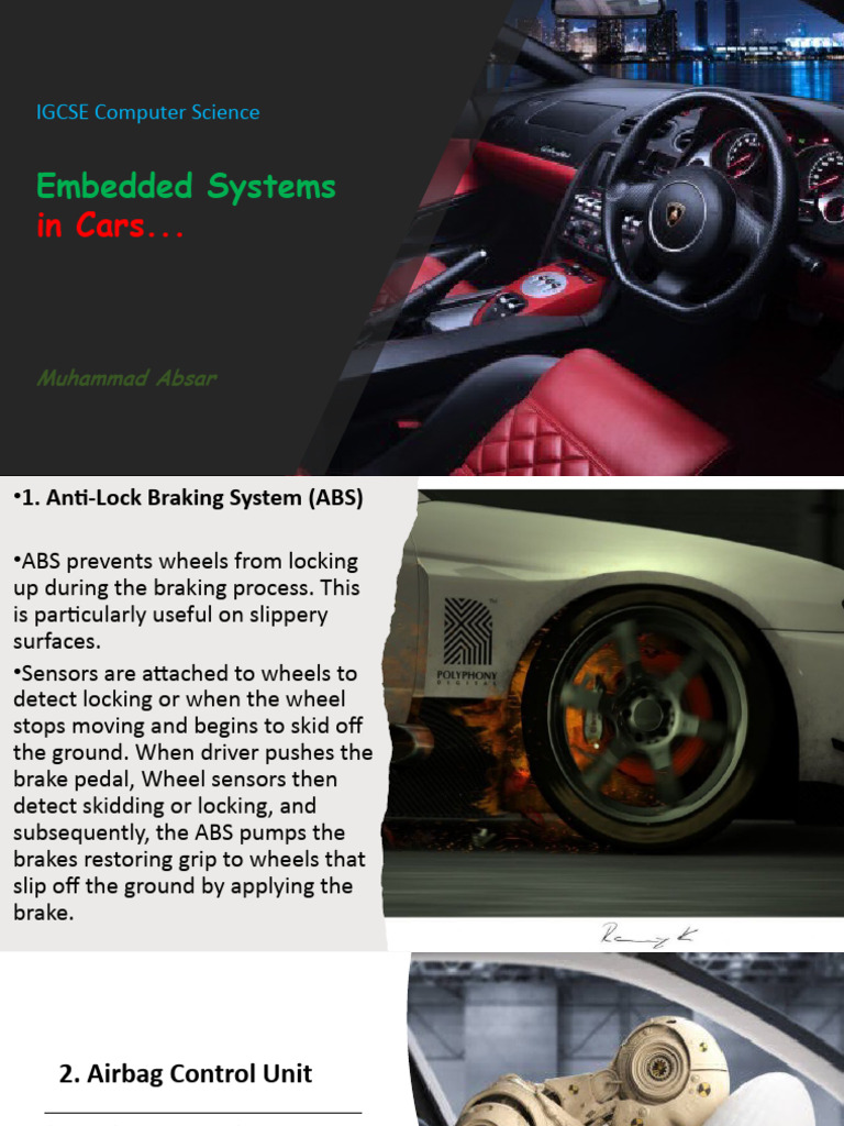 Computer Science: Embedded Systems in Cars | PDF