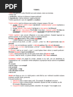 VERBUL - Clasa A V - A | PDF
