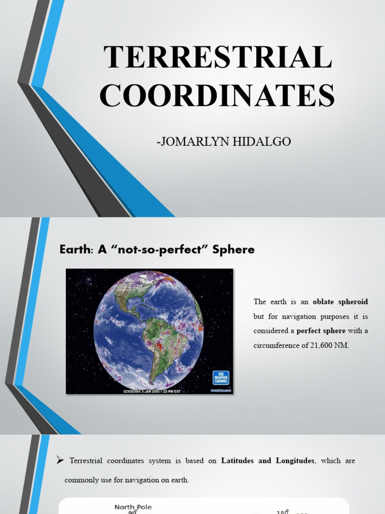 Terrestrial Coordinates | PDF | Latitude | Equator