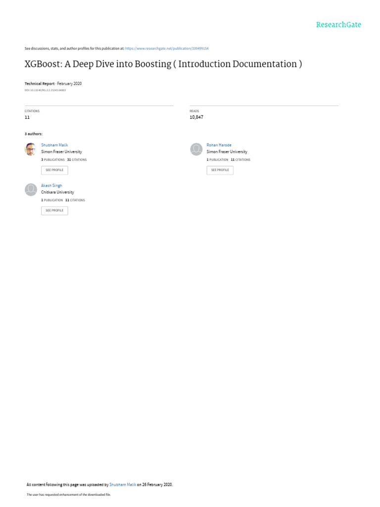 XGBoost | PDF | Cross Validation (Statistics) | Mean Squared Error