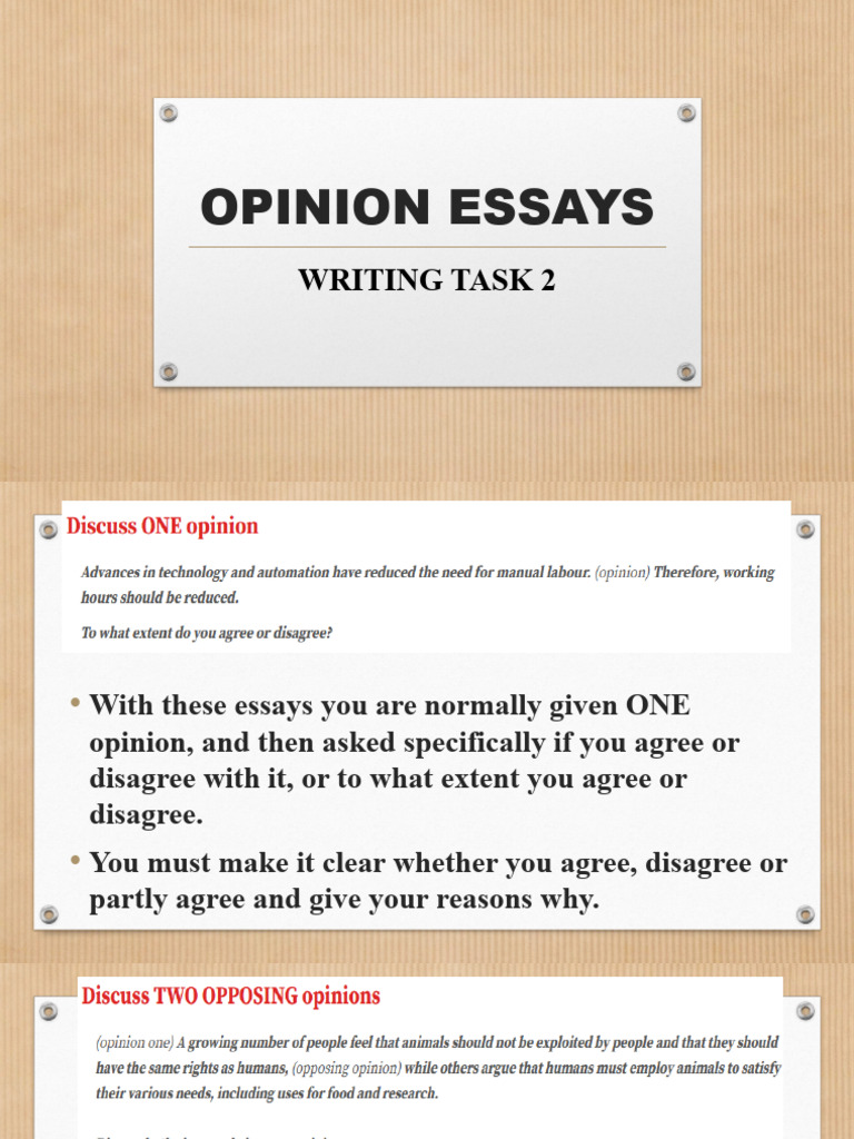 Opinion Essays-Writing Task 2 | PDF | Science & Mathematics