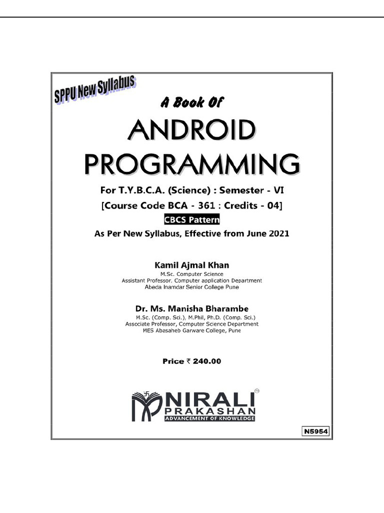 ?nirali Pub. Android Programming | PDF
