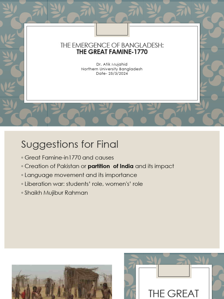Great Famine 1770 1 | PDF | Famine | Bengal