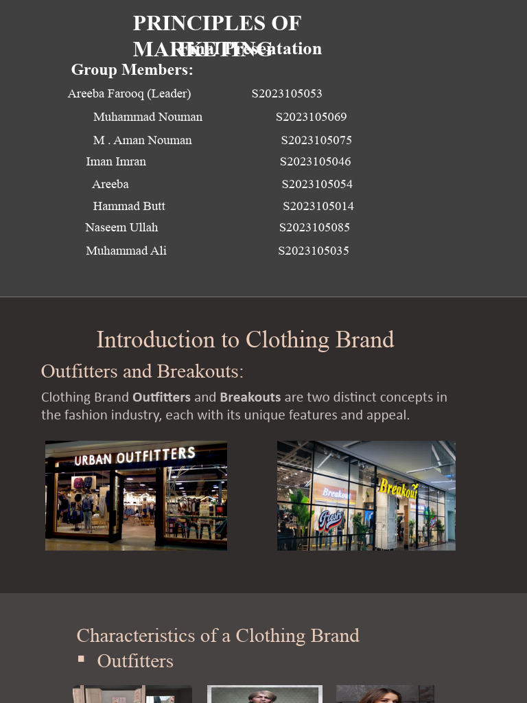 Introduction to Clothing Brand Outfitter and Breakouts Netflix | PDF ...
