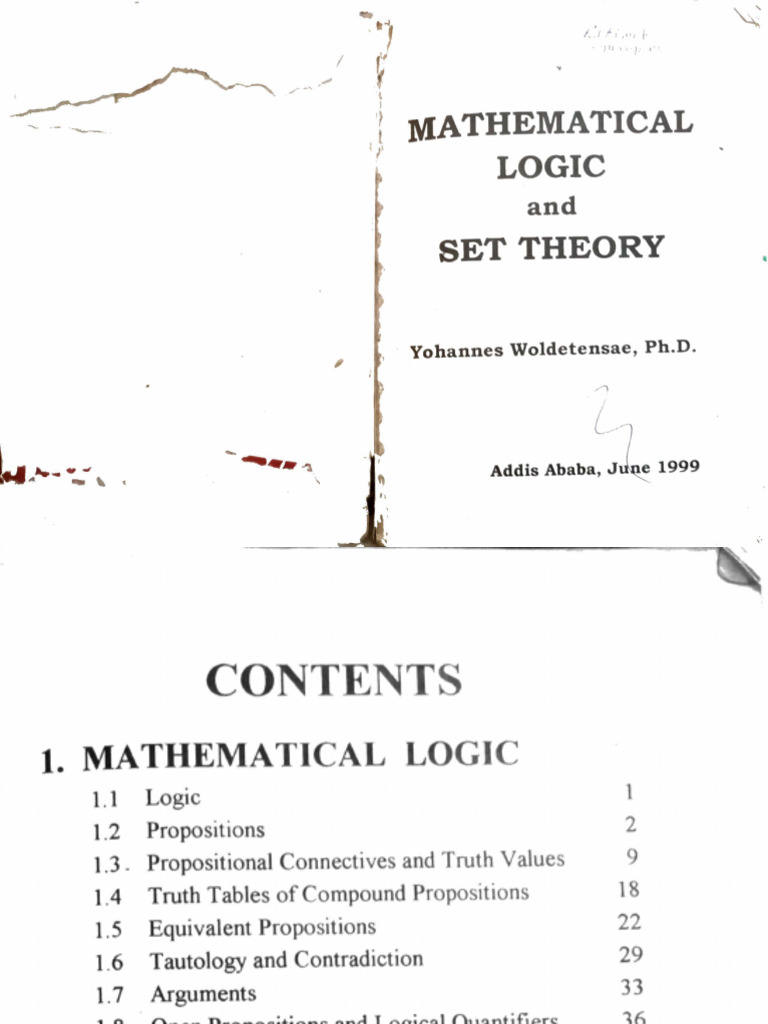 Logic and Set Theory | PDF