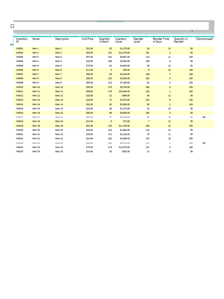 02. Stock-inventory-control-template#2 | PDF | Private Sector ...