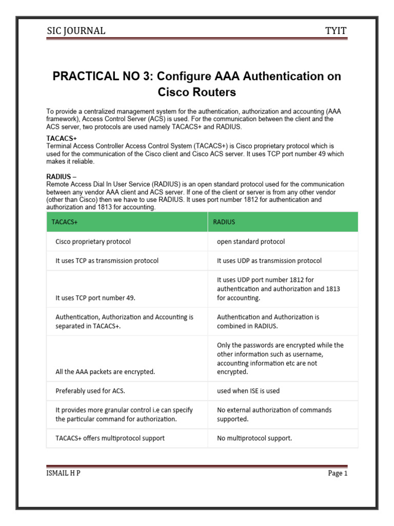 Practical 3 | PDF | Radius | Application Layer Protocols