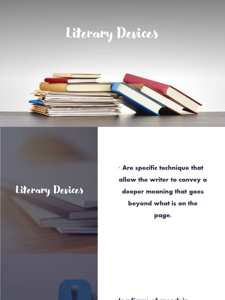 Literary Devices | PDF | Metaphor | Rhetorical Techniques
