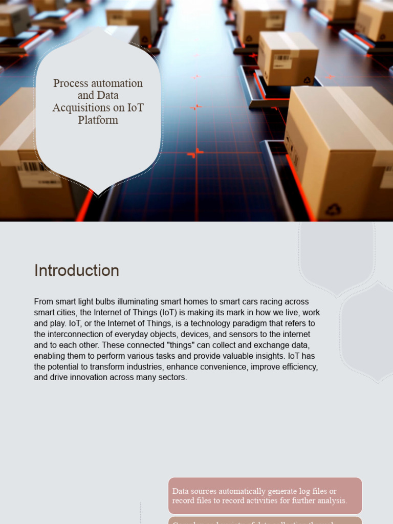 Process Automation and Data Acquisitions | PDF | Internet Of Things | Automation