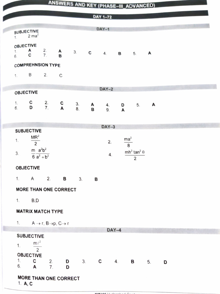 Phase 3 Advance Key | PDF