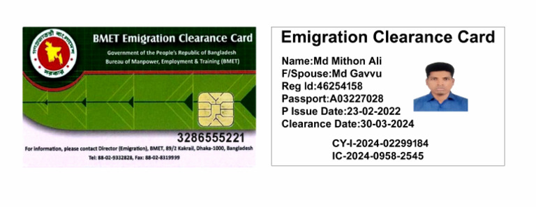 MD Mithon Ali-Man Power Card | PDF