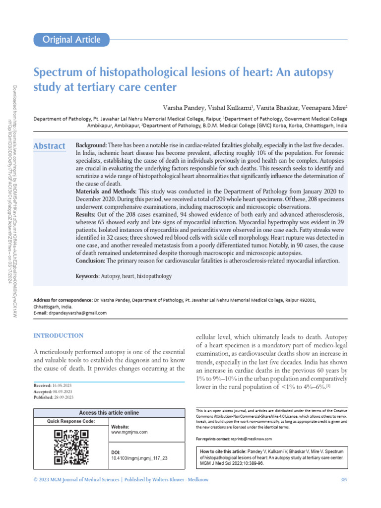 Heart Autopsy Findings for Pathologists | PDF | Myocardial Infarction ...