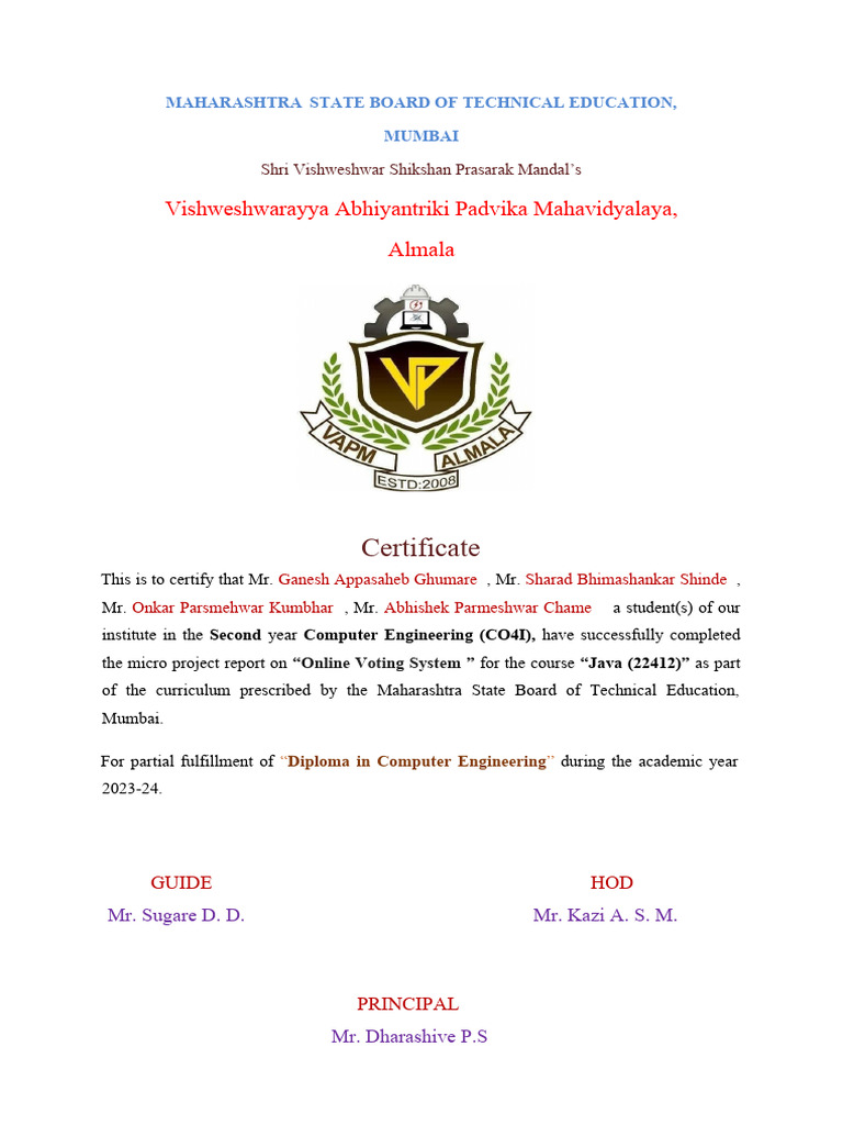 Ganesh Appasaheb Ghumare -Java -certificate | PDF