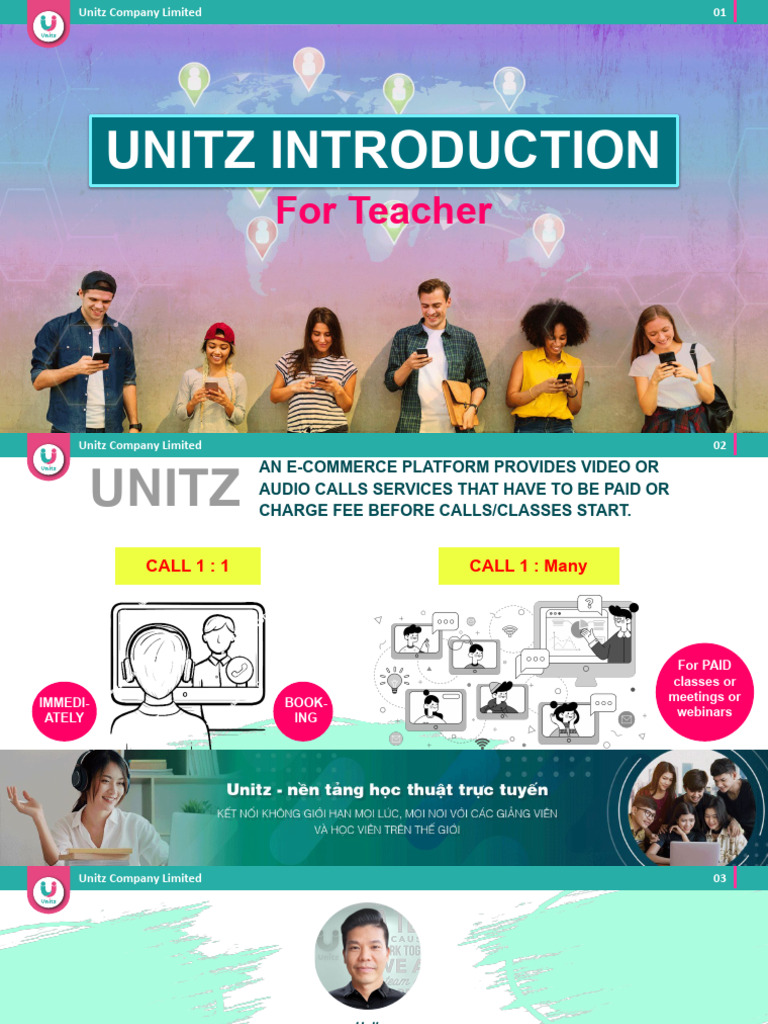 En01 - Unitz Introduction (For Teacher) | PDF | Mobile App | Teachers