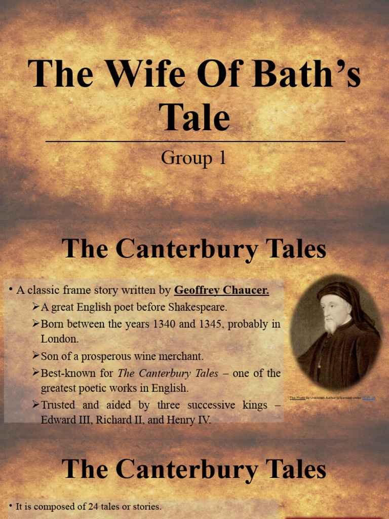Group 1 The Wife of Baths Tale | PDF | The Canterbury Tales