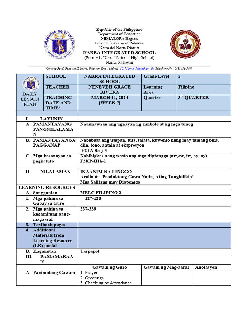 FILIPINO-DLP-with-Anotasyon-Copy (1) | PDF