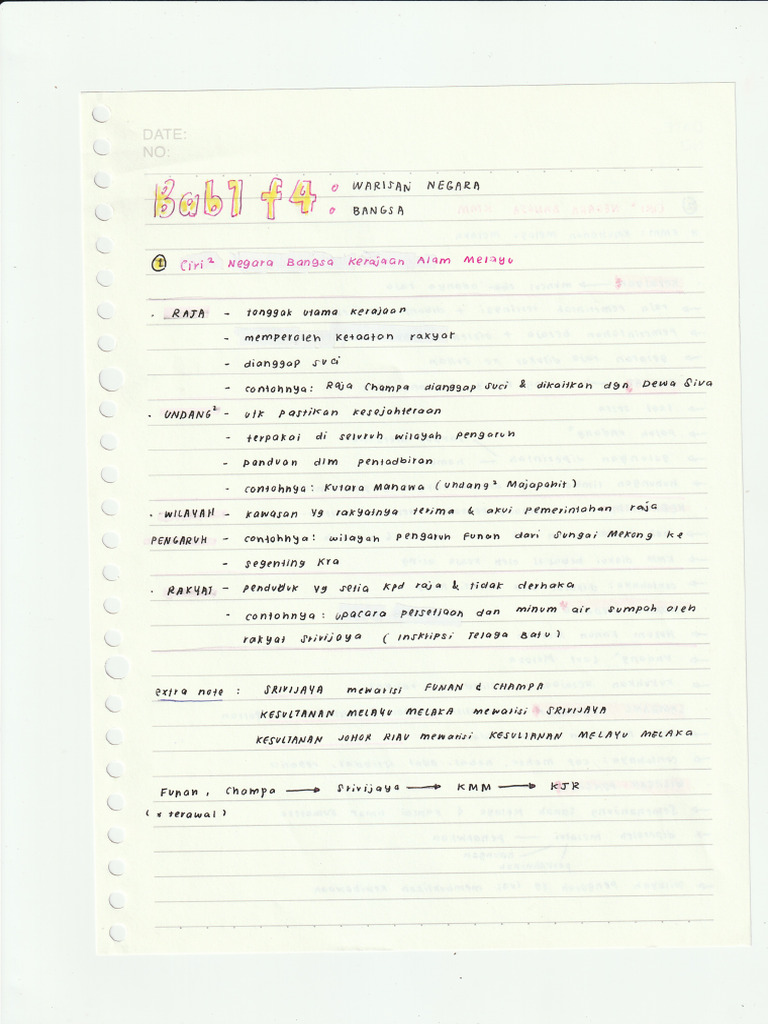 Nota sejarah tingakatan 4 bab 1 | PDF