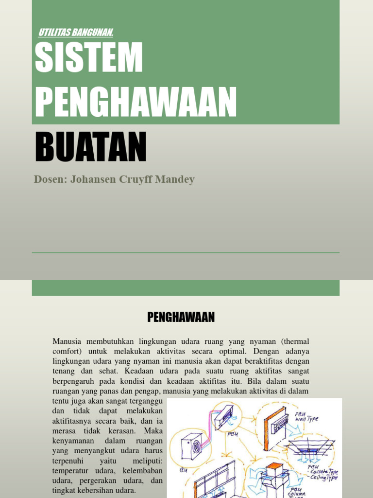 HO Utilitas Sistem Penghawaan Buatan | PDF