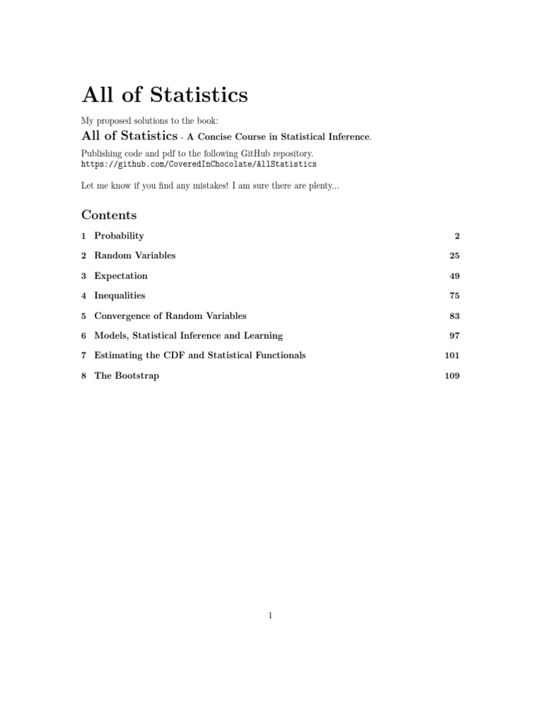 All Stat | PDF | Empty Set | Expected Value