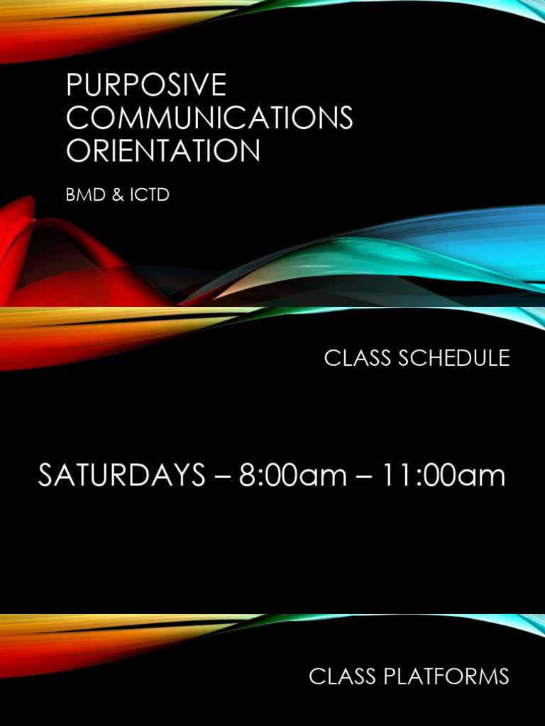 Orientation - BMD & ICTD | PDF