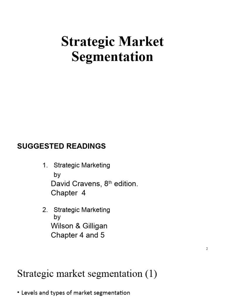 Deciding How to Segment Markets | PDF | Market Segmentation | Brand