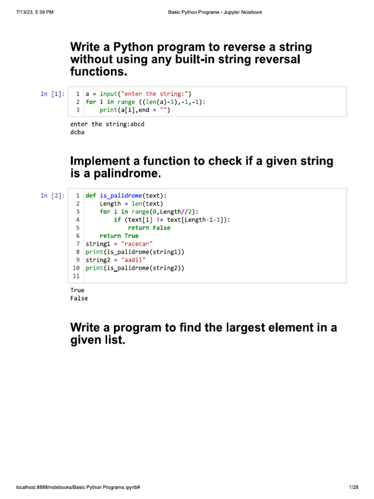 Python Programs | PDF