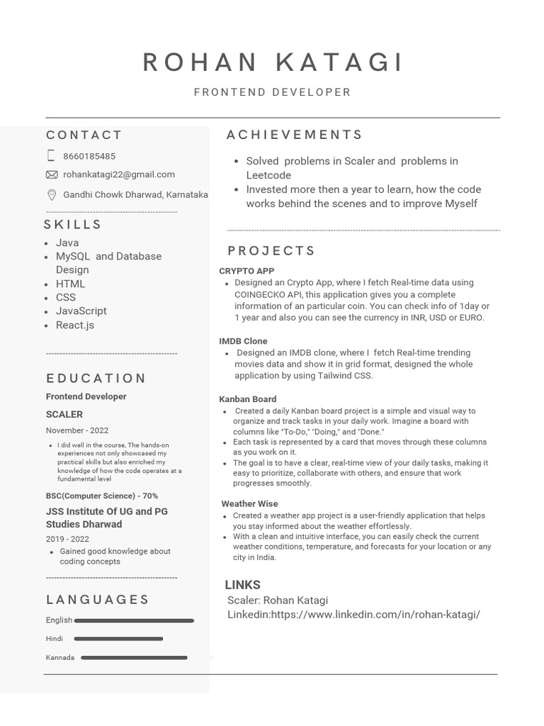 Frontendresume | PDF | Application Software | Computing