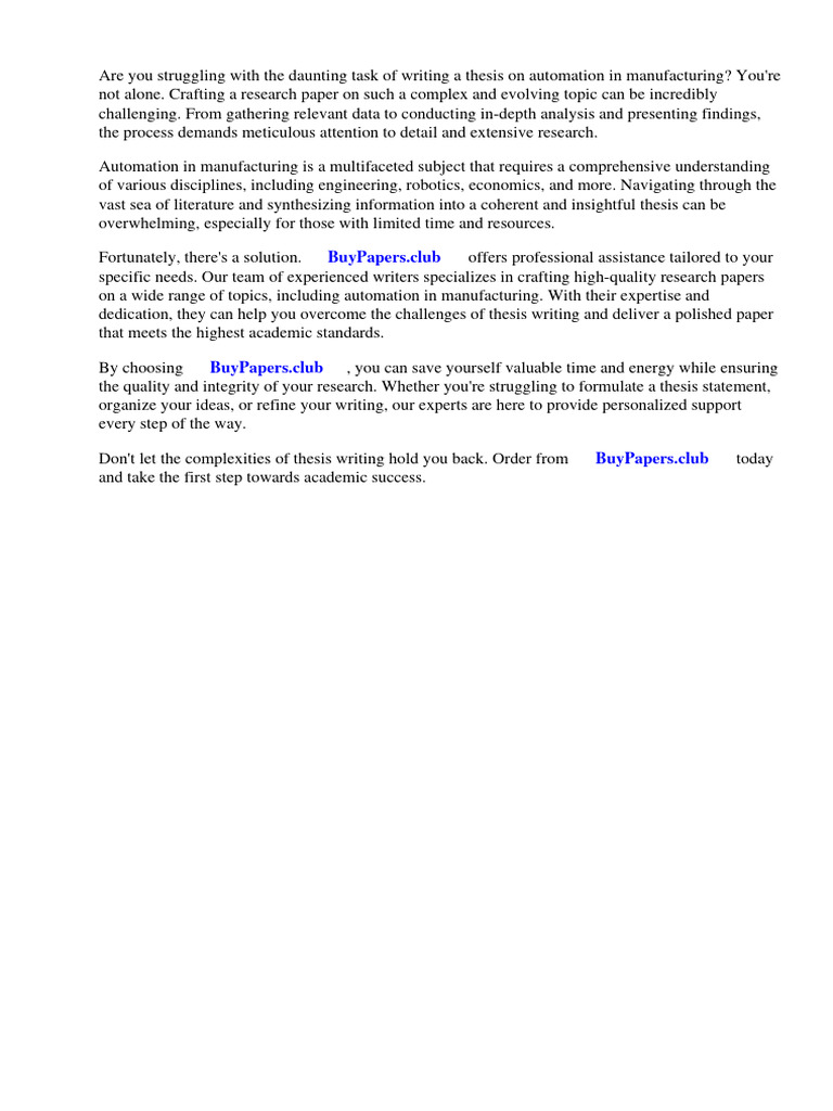 Research Paper On Automation In Manufacturing Pdf Automation Robot