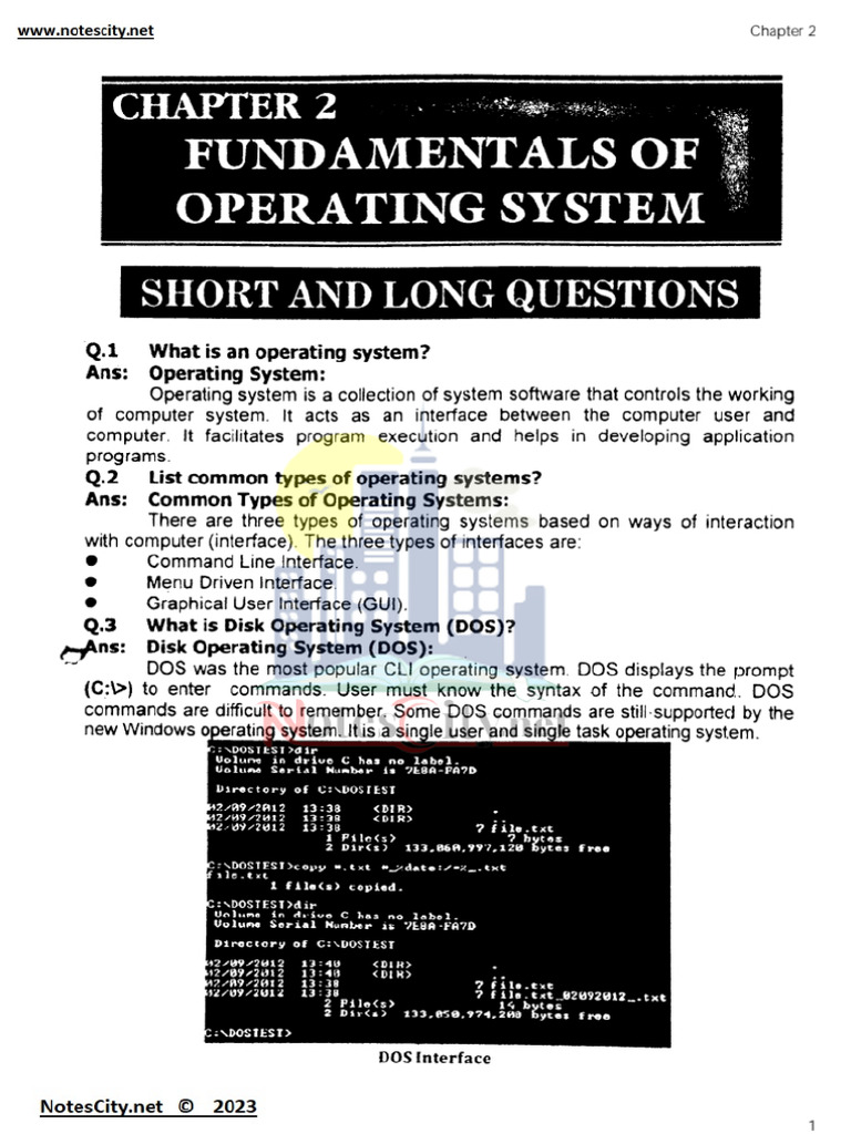 Computer Class 9th Chap 2 Notes | PDF
