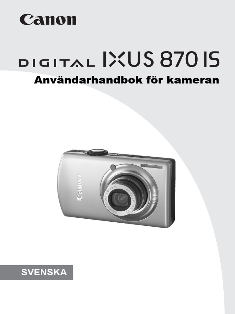 Canon Ixus 870 IS | PDF