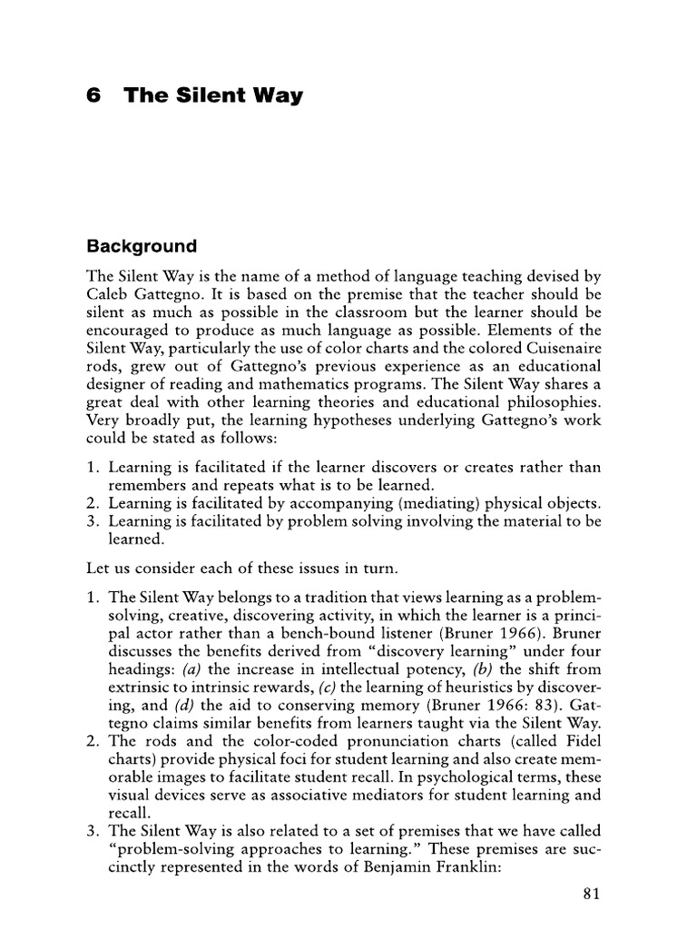 The Silent Way | PDF