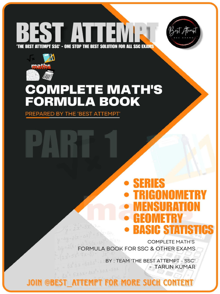 Formula Book by Best Attempt | PDF