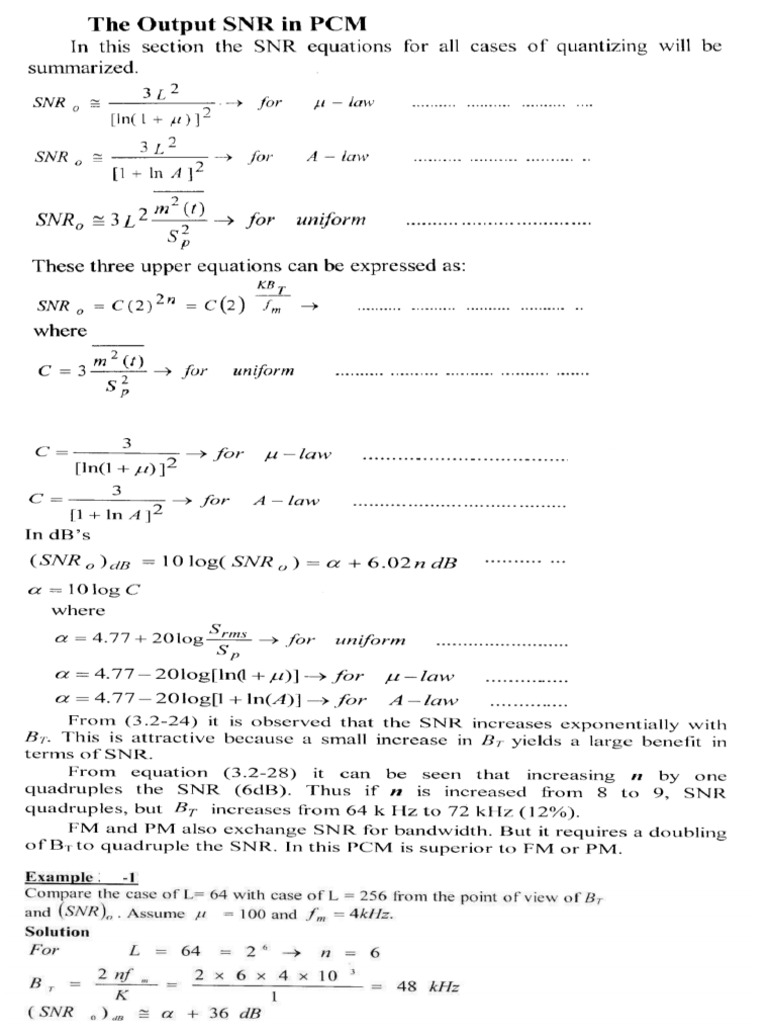 PCM Companding | PDF