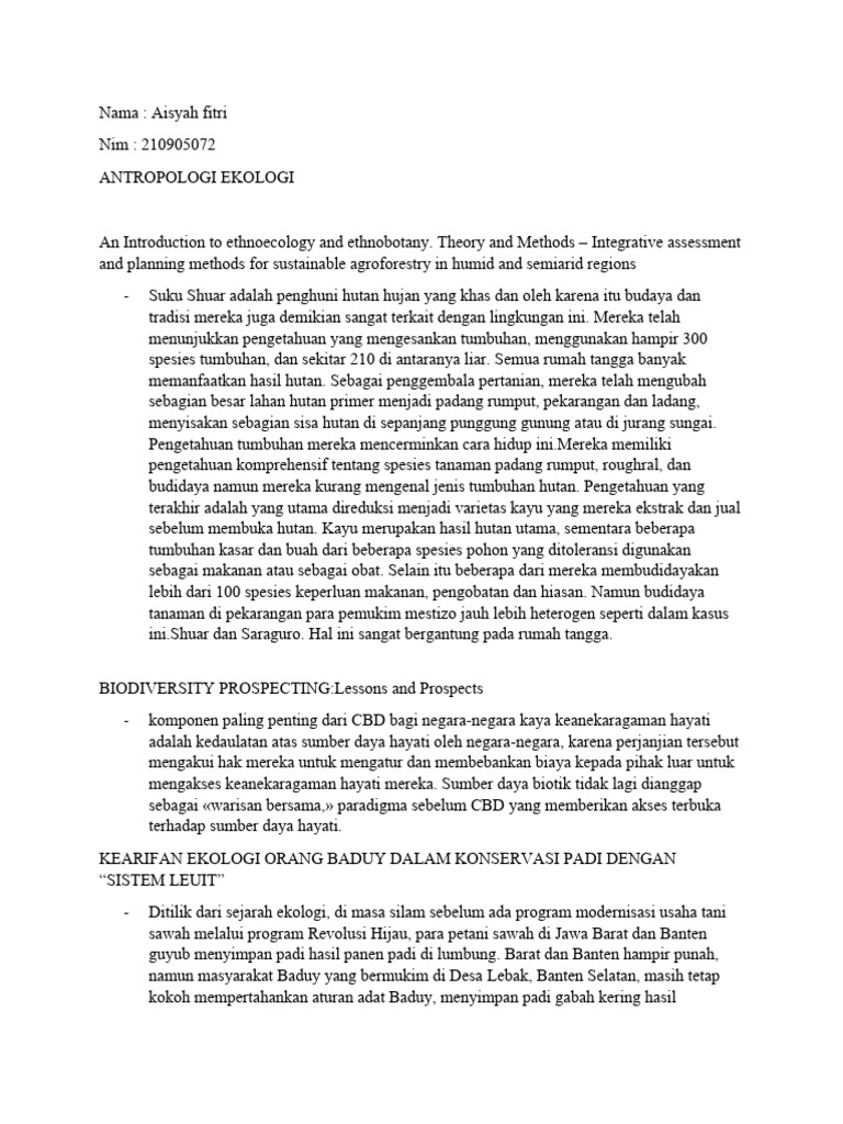 21 072TugasAntEkologi Aisyah | PDF