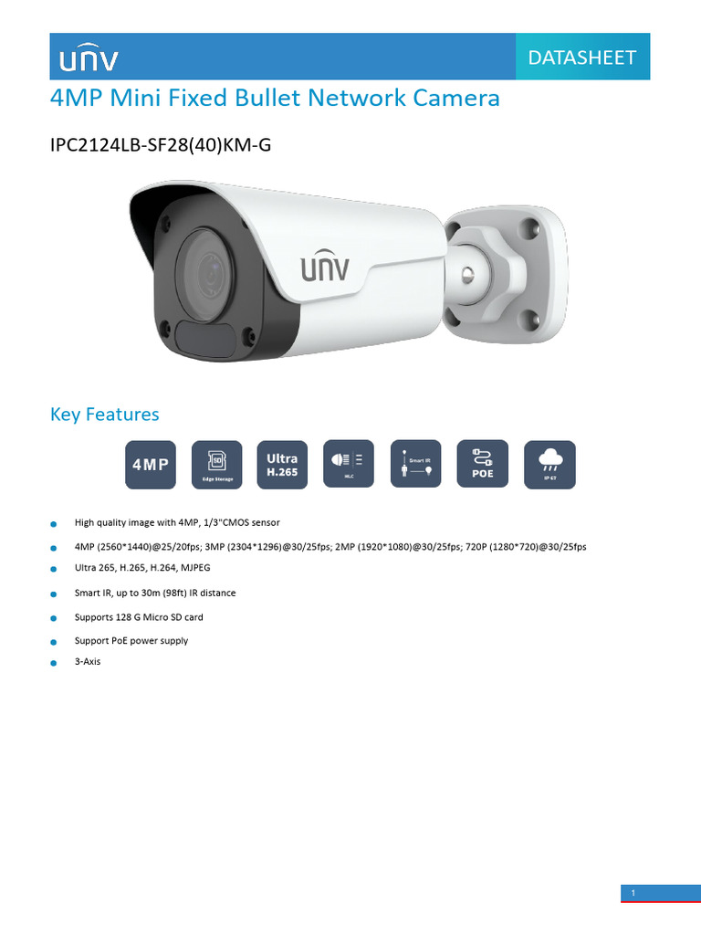 Ipc2124lb Sf40km G PDF 0 | Download Free PDF | Camera Lens | Camera