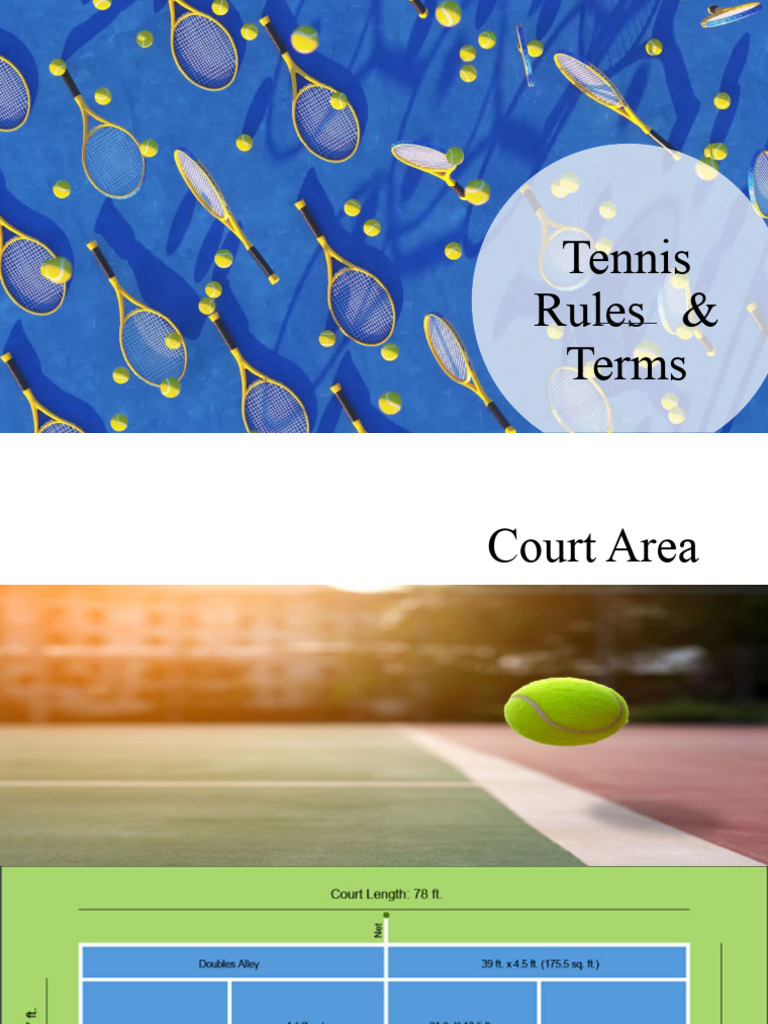 Tennis-Rules and Terms | PDF | Athletic Sports | Sports