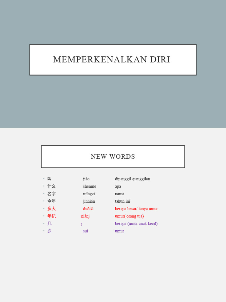 Memperkenalkan Diri | PDF